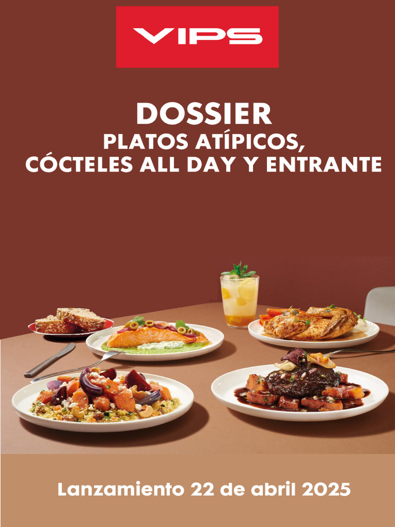 Dossier VIPS. Platos Atipicos Cocteles y Entrante Abril 2025 | PDF ...