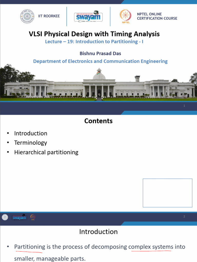 21 Introduction To Partitioning - I | PDF | Very Large Scale Integration | Algorithms