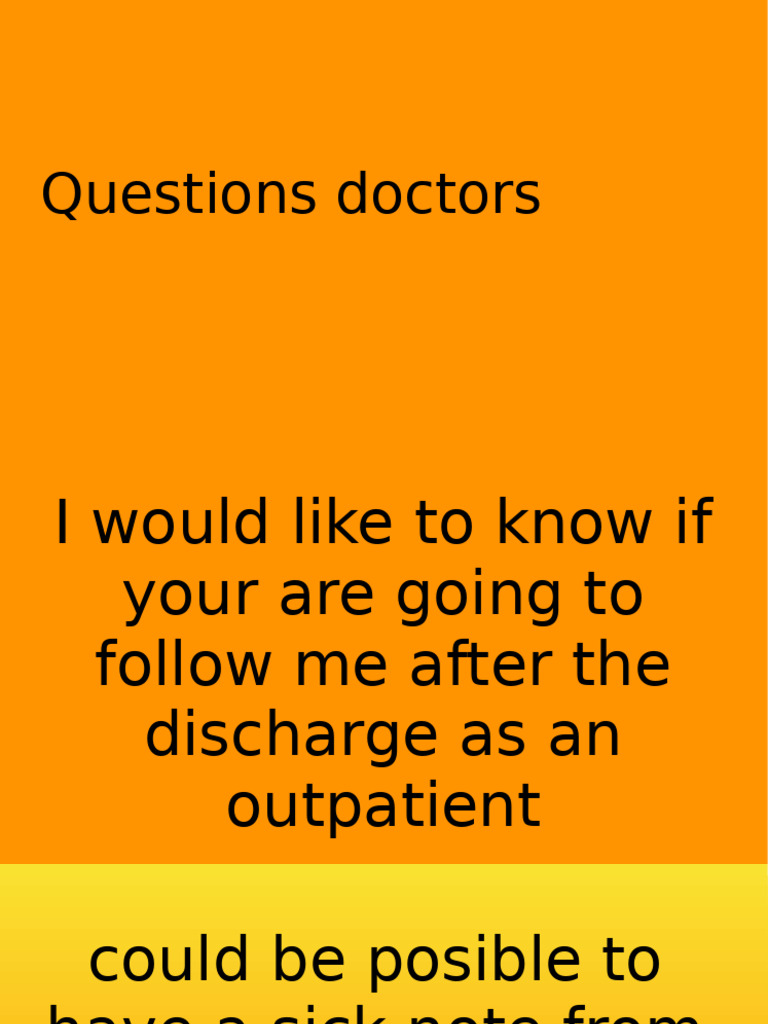 Questions Doctors | PDF