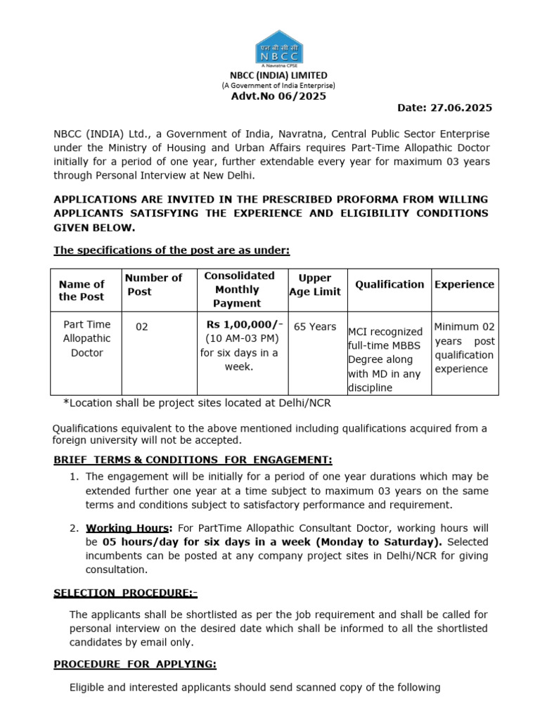 02 Allopathic Doctor Posts Re Notification Details Application Form ...