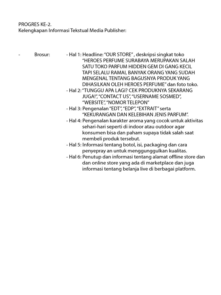 IDP-09-Q1-Brosur - Syahrul Hanif Faridza - Progres 2-Proyek Pembuatan Media Cetak | PDF