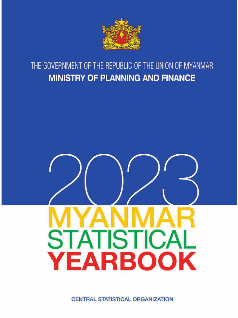 Statistical Year Book - Myanmar 2023 (Part-1) | PDF