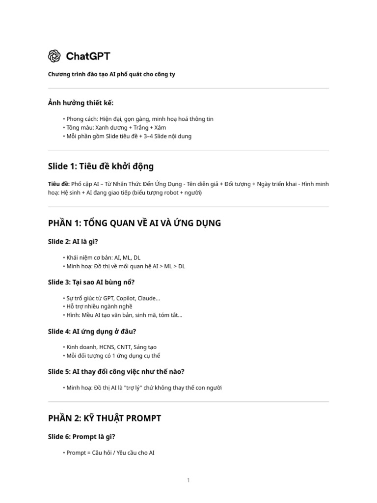 Ai Training Slides | PDF