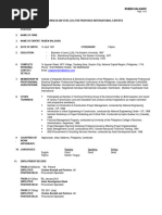 World Bank CV Template | PDF | Project Management