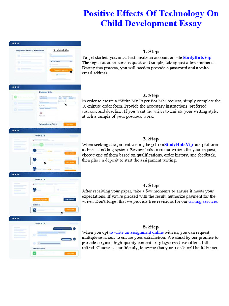 Positive Effects of Technology On Child Development Essay | PDF ...