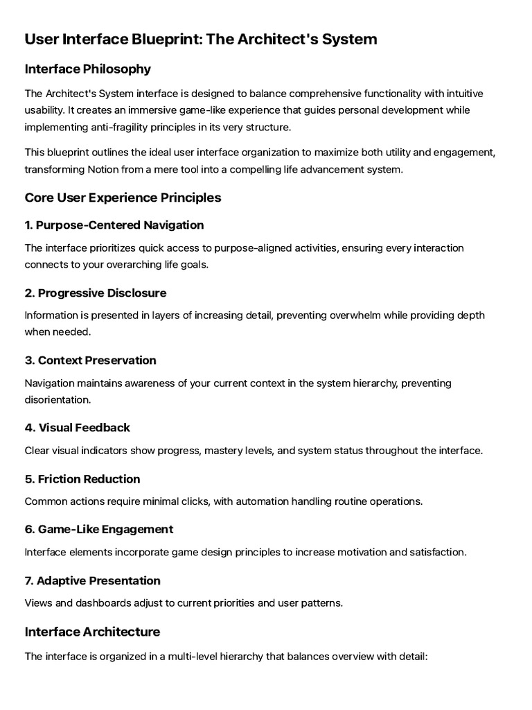 User Interface Blueprint - The Architect's System | PDF | Icon (Computing) | User Interface