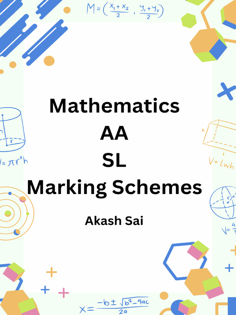 Marking Scheme Front | PDF