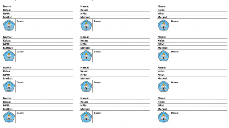 Label Nama-WPS Office | PDF