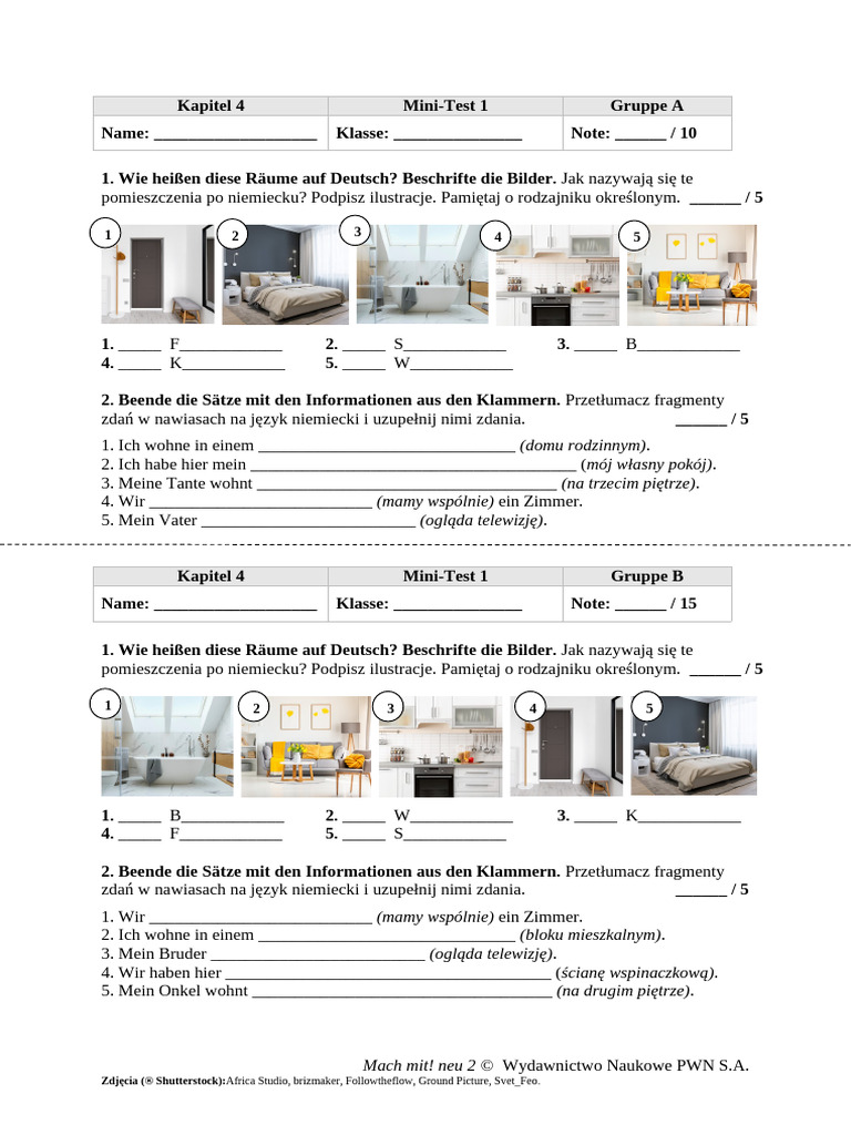 Mach Mit Neu 2 - Minitest 41 A B | PDF