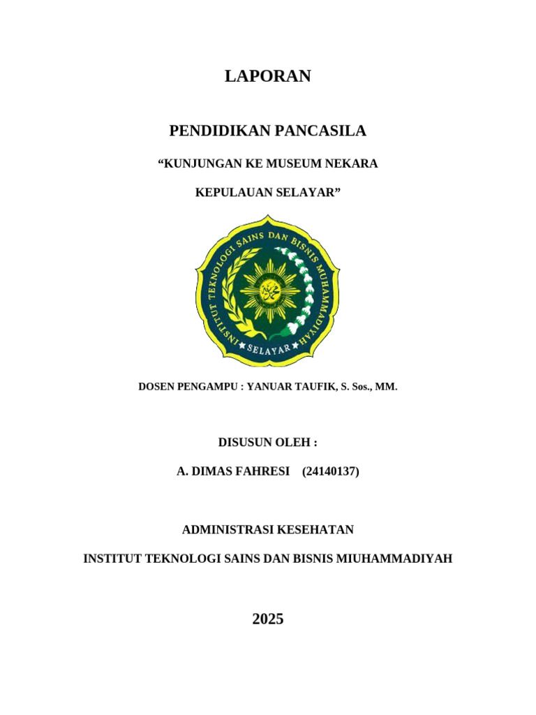 Kunjungan Edukatif ke Museum Nekara Selayar | PDF