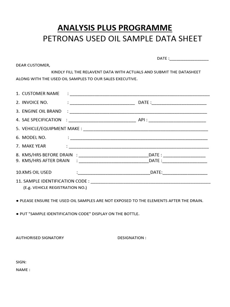 Petronas Analysis Programme | PDF
