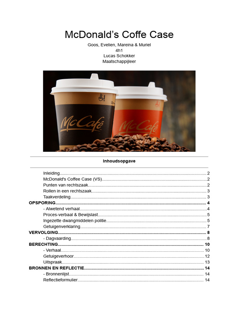 McDonald's Coffee Case | PDF