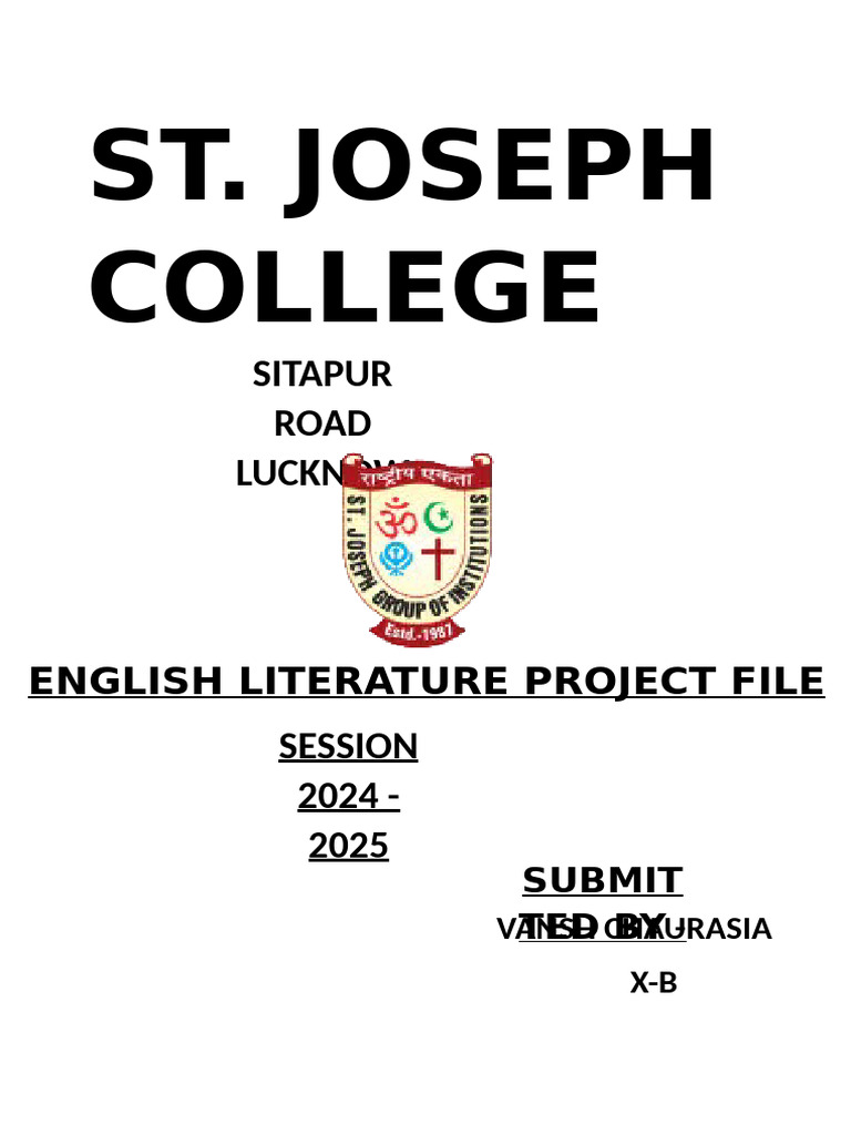 Project File Cover Page | PDF