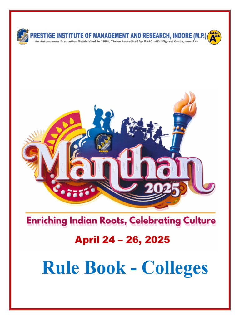 Manthan College Rule Book | PDF | Photograph