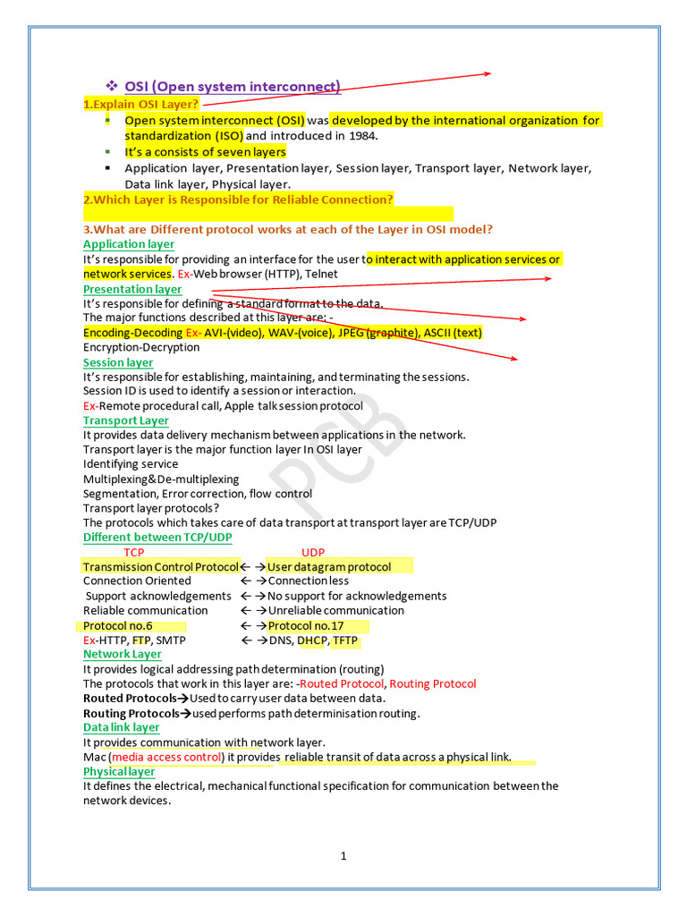 Network Engineer Interview Questions | PDF | Network Switch | Osi Model