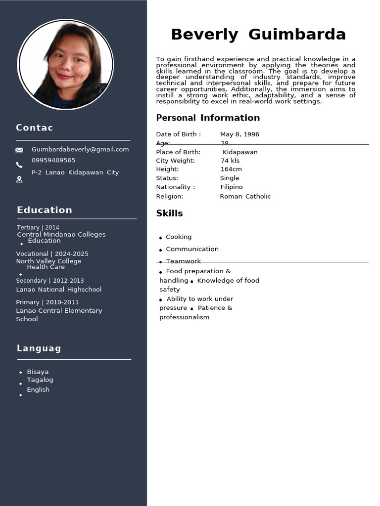 Beverly Guimbarda RESUME | PDF