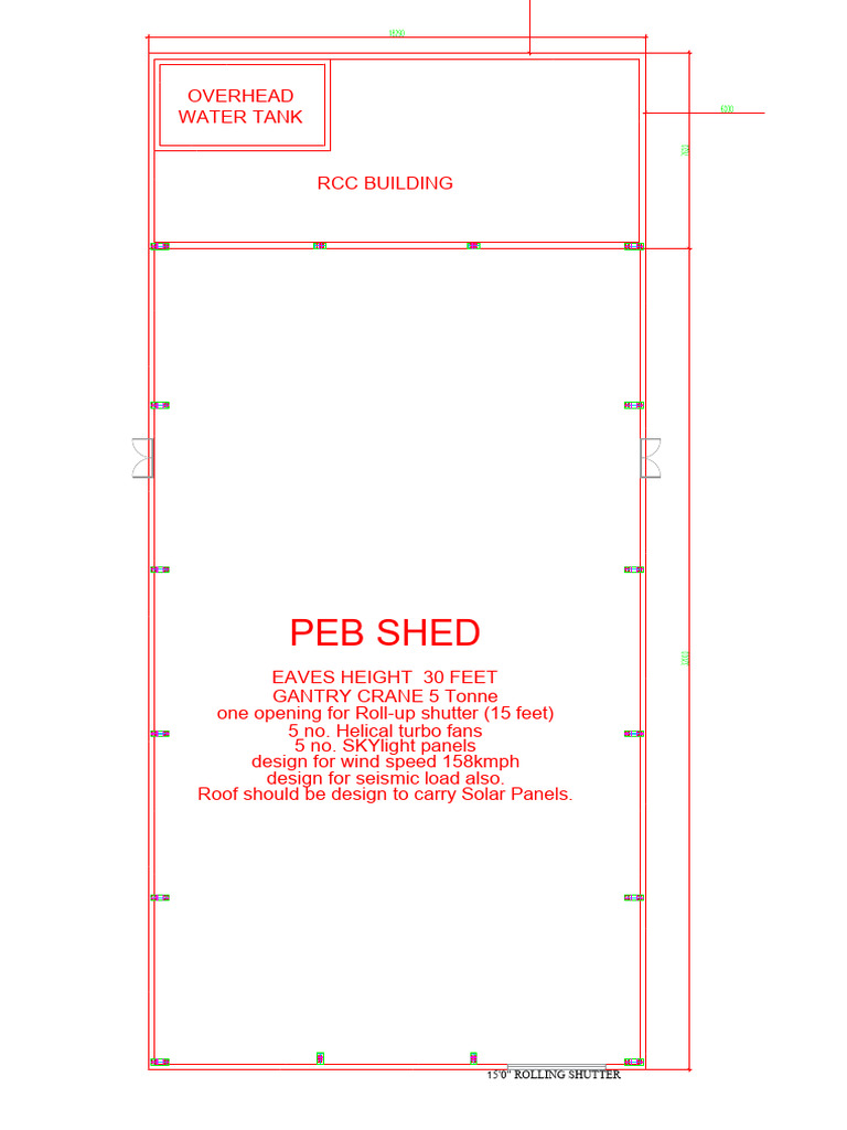 PEB Shed Layout | PDF