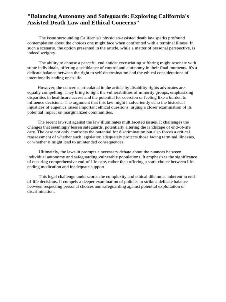 Balancing Autonomy and Safeguards | PDF