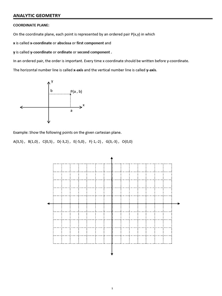Cn1-Analytic Study of Lines-Part 1 | PDF | Cartesian Coordinate System ...