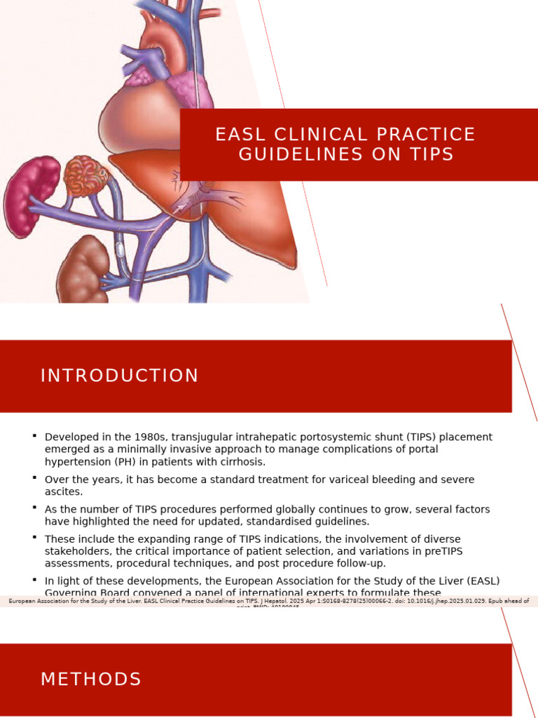 EASL Guidelines for TIPS Management | PDF | Cirrhosis | Evidence Based ...