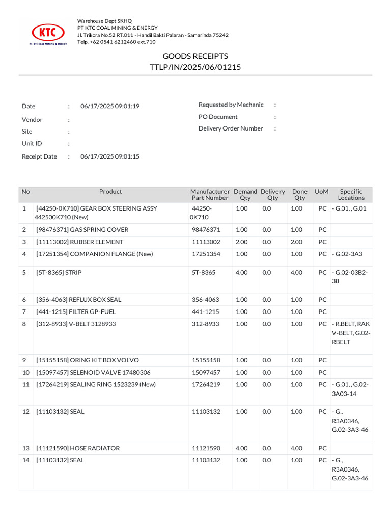 Picking Slip - 2025-06-18T081748.668 | PDF | Mechanical Engineering ...