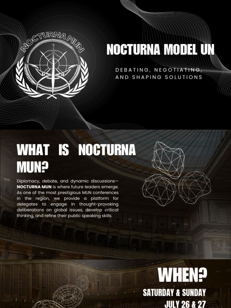 Nocturna MUN 1.0 Brochure | PDF | Global Politics | International Relations
