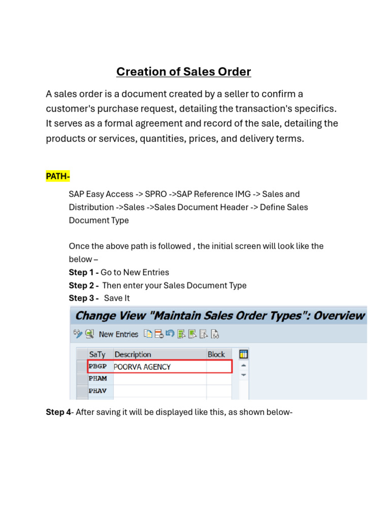 SAP Sales Order Configuration Path Explained PDF | PDF