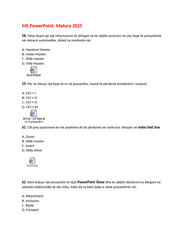 Matura PowerPoint 2025 | PDF