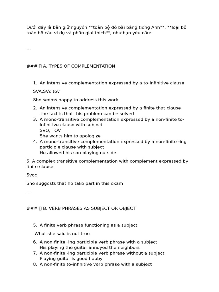 English Grammar: Complements and Functions | PDF | Adverb | Adjective
