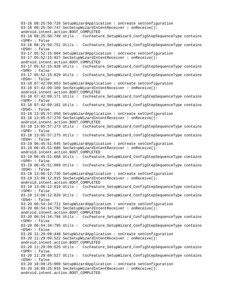 Setup Wizard Application Logs | PDF