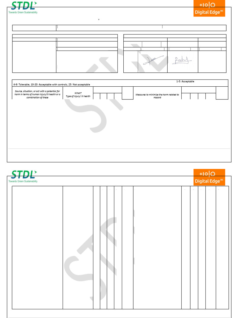 Cable Termination Work Risk Assessment | PDF | Risk | Hazards