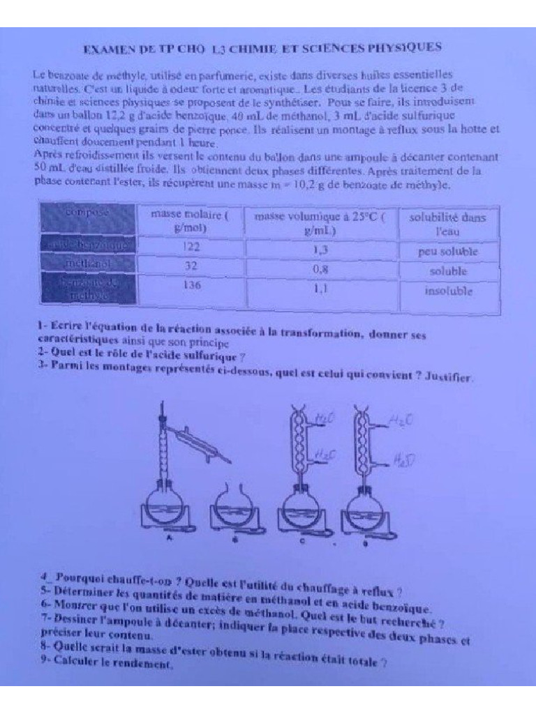 Sujet TP CHO Et Corro K.D | PDF