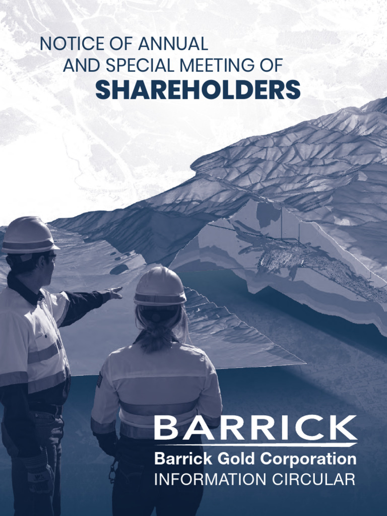 Barrick Gold 2025 Shareholders Meeting | PDF | Dividend | Mining