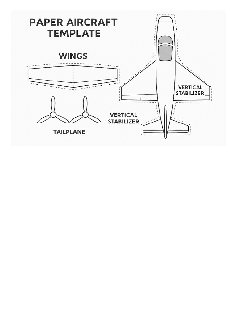 Simple Aircraft Template 3D Model | PDF