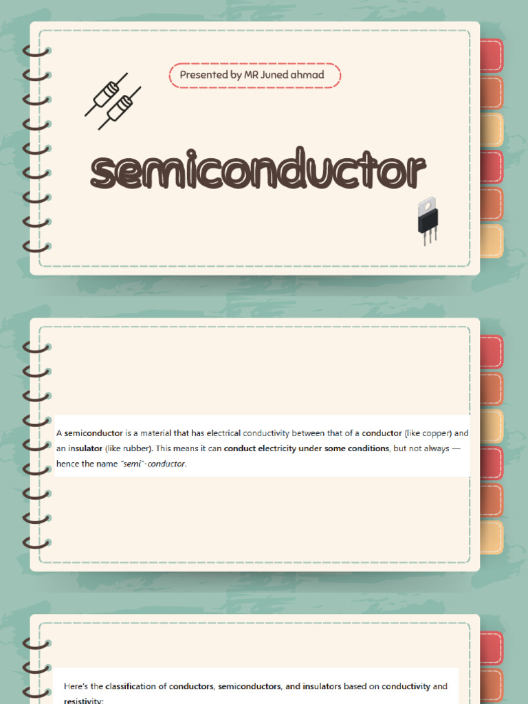 Semi Conducter | PDF | Electrical Engineering | Computer Engineering