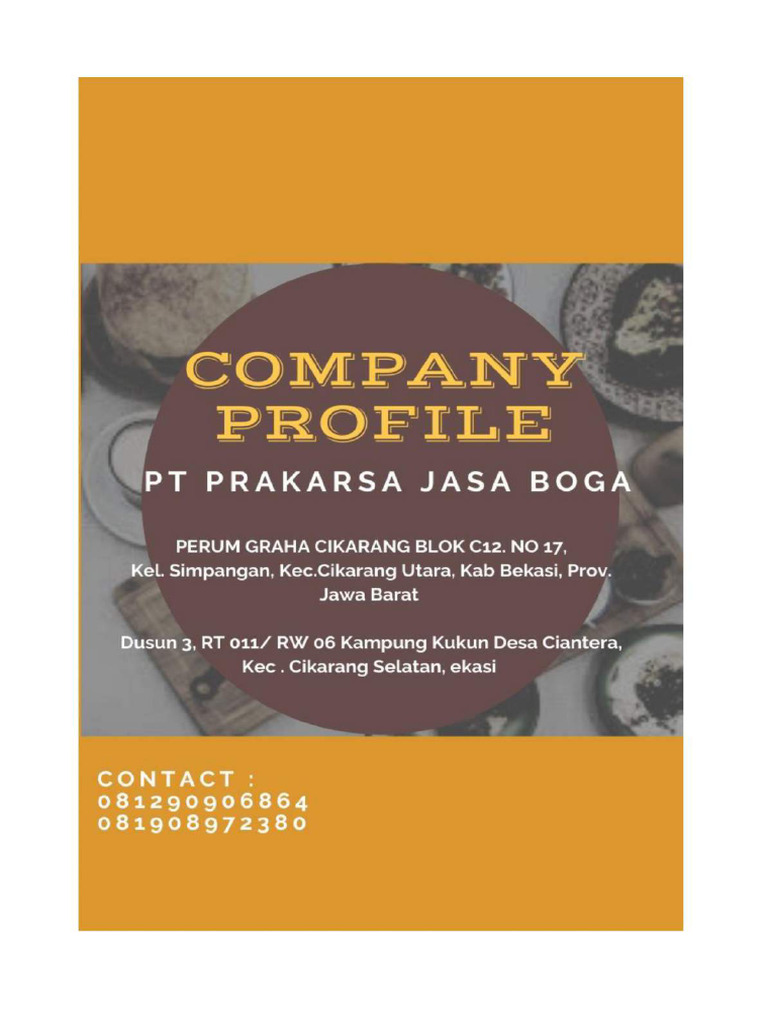 Proposal PT Prakarsa Jasa Boga | PDF