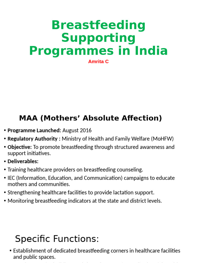 Breastfeeding Support Programs in India | PDF | Breastfeeding | Health Care