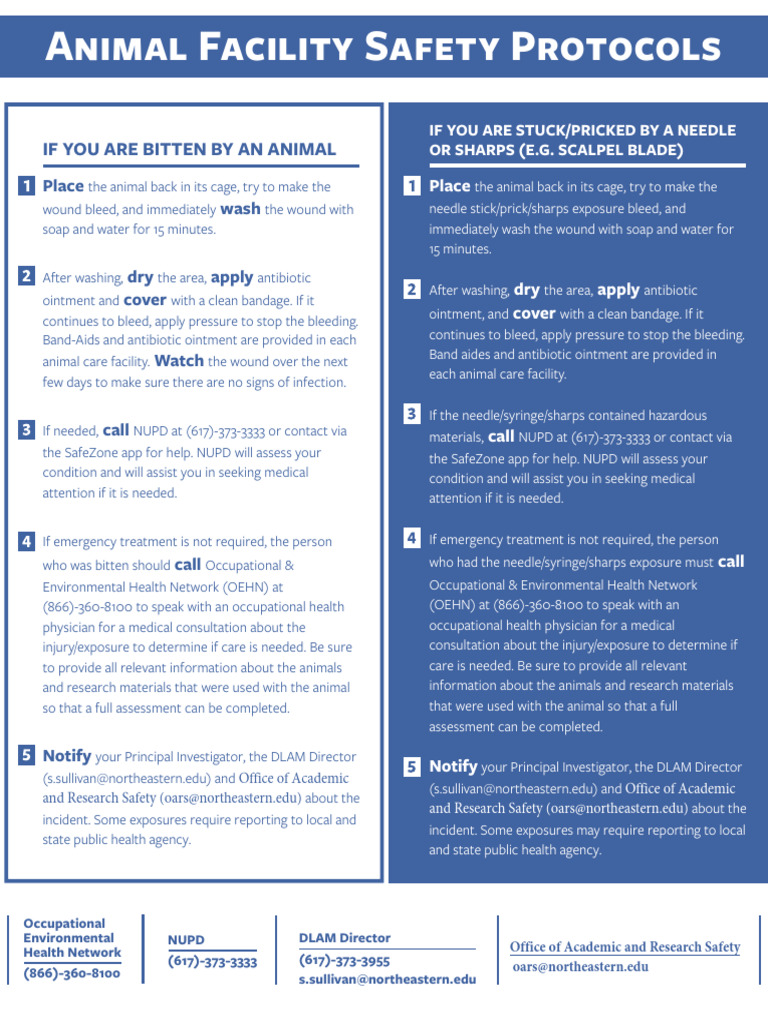 Animal Bite and Sharps Exposure Protocol | PDF | Clinical Medicine ...