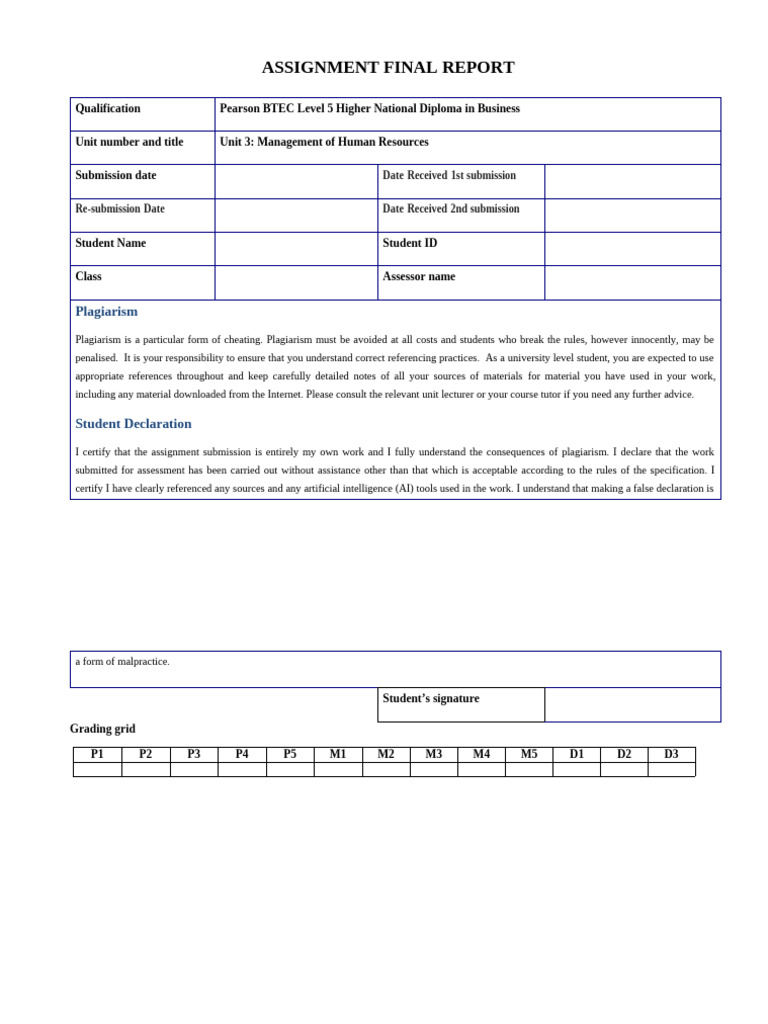 2918 - Final Front Sheet | PDF | Employment | Recruitment