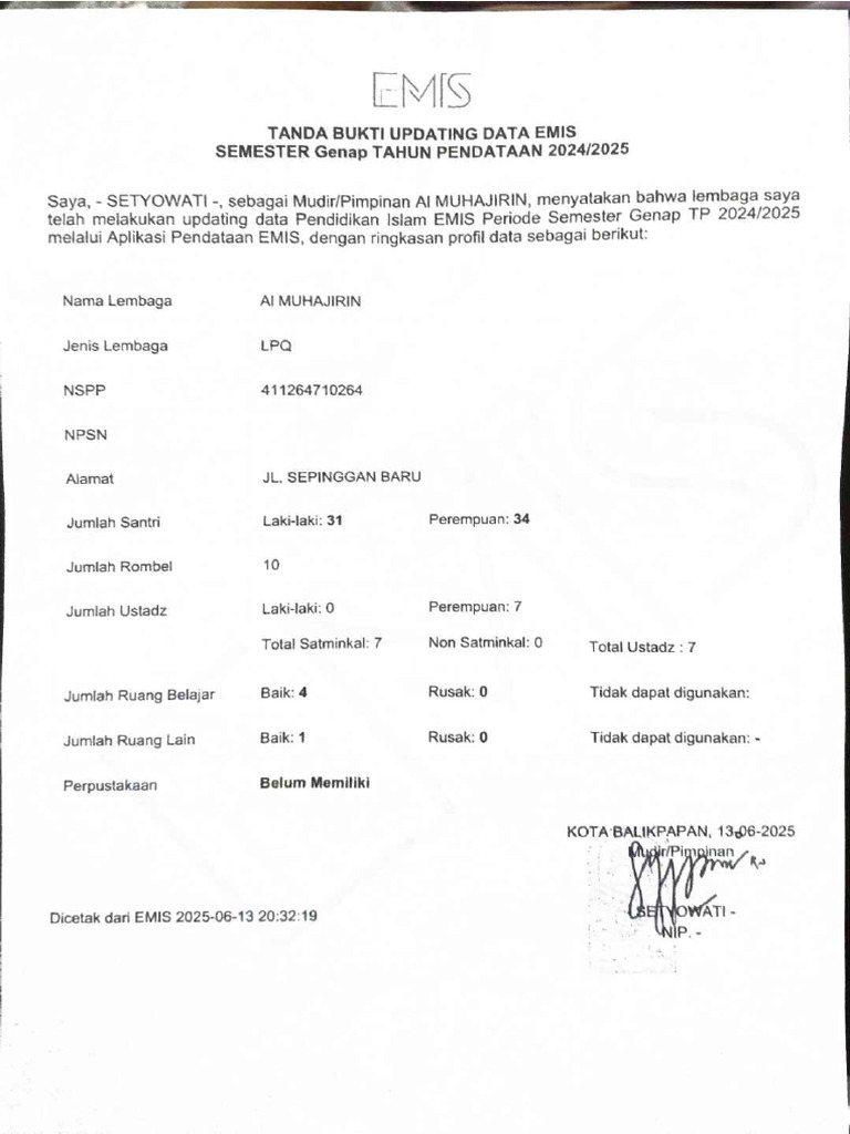 Data Emis PDF 25-06-2025 Scanned Compressed | PDF