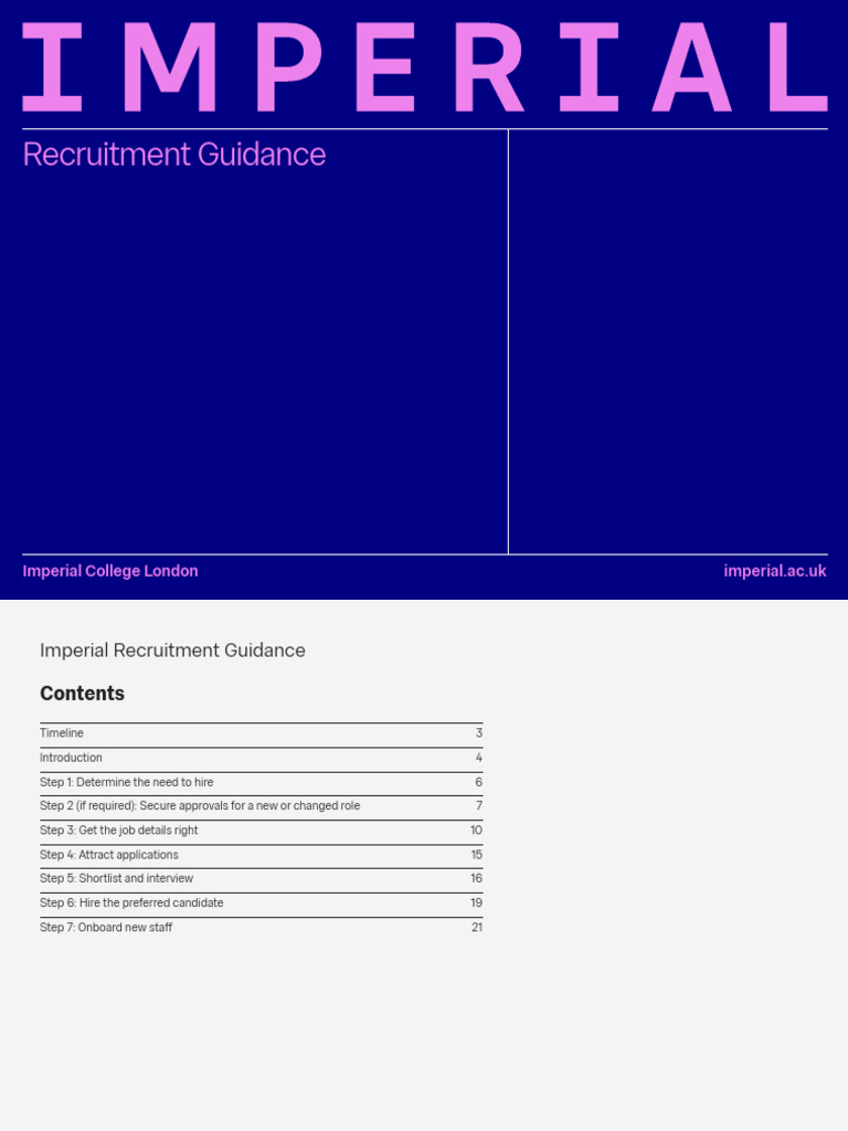 Imperial Recruitment Process Guide | PDF | Recruitment | Linked In