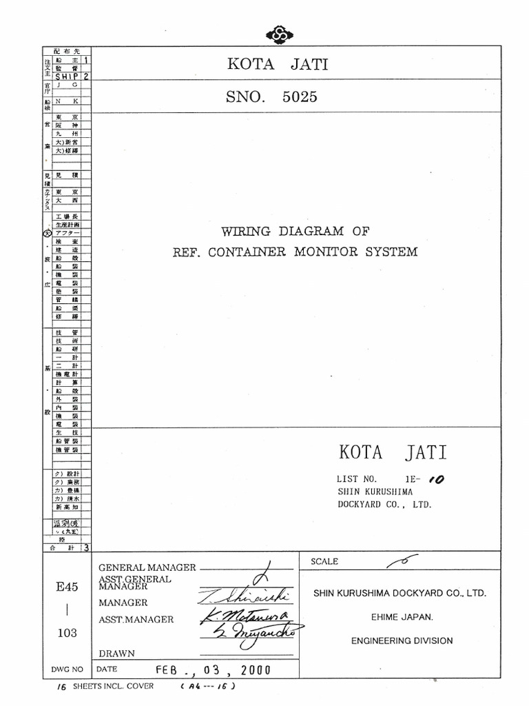 1e-10 Wiring Diagram of Ref. Container Monitor System | PDF ...