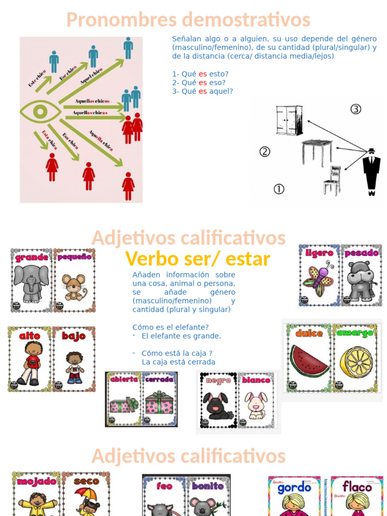 Demostrativos. Adj Calificativos Comparativos y de Igualdad | PDF