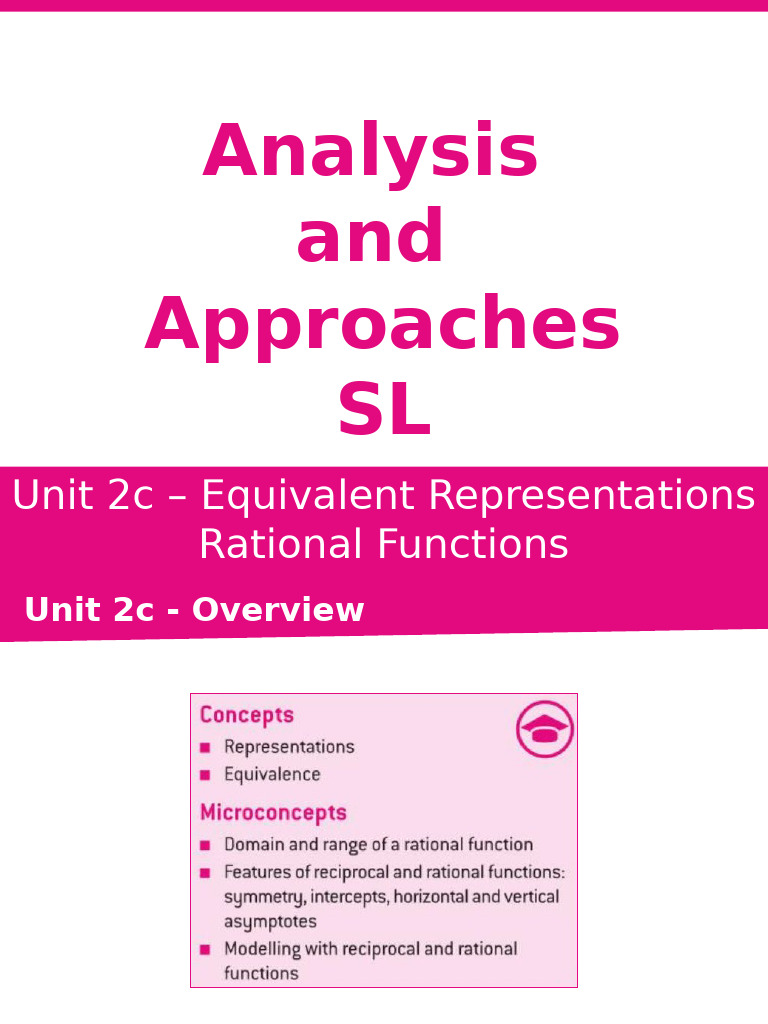 AA SL - Unit 2c - Rational Functions | PDF | Asymptote | Function (Mathematics)