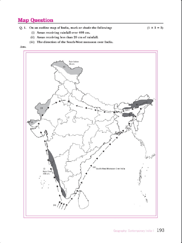 Grade 9 Geography Climate Map Question | PDF