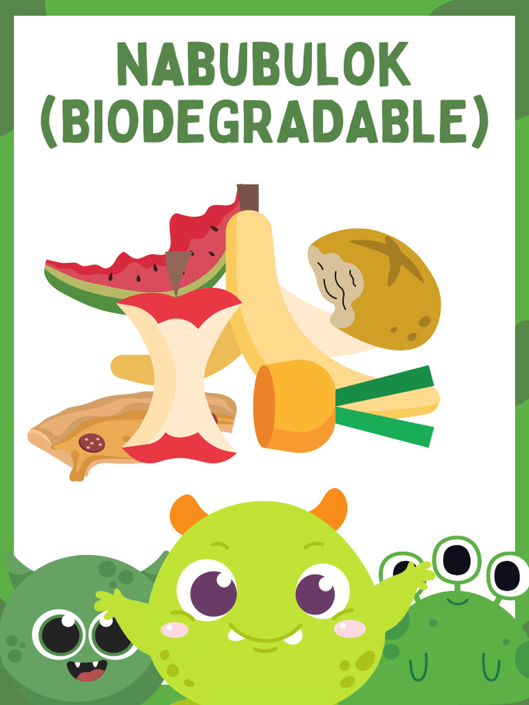 Fun Colorful Monster Trash Bin Waste Sorting Poster | PDF