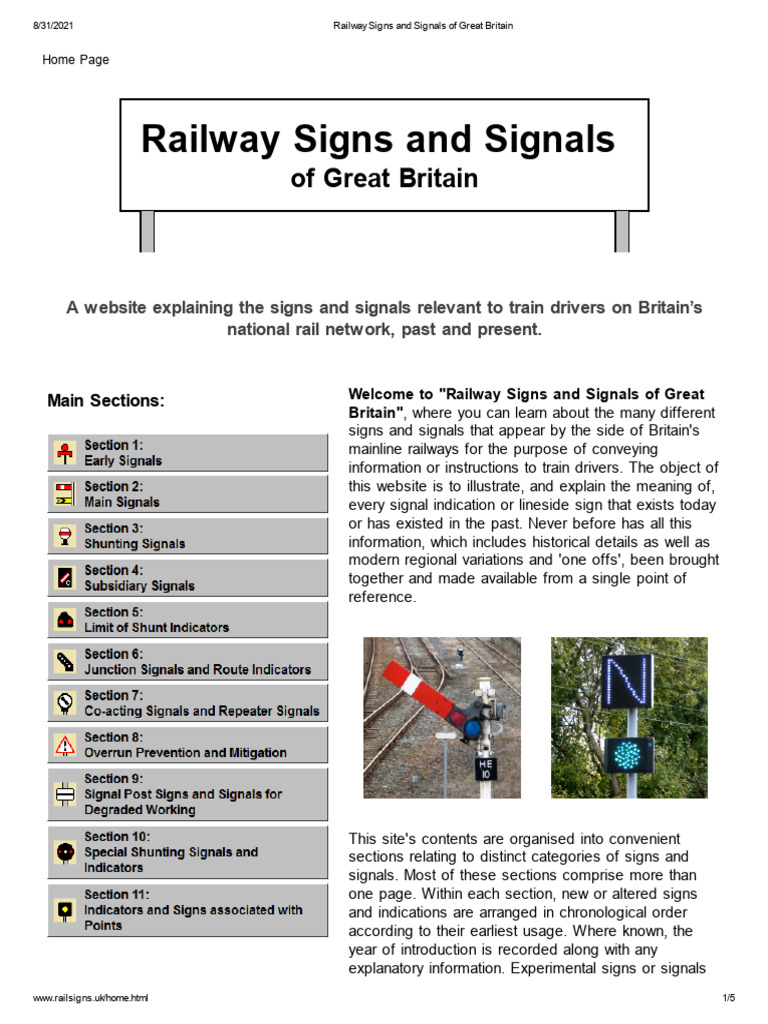 Railway Signs and Signals of Great Britain - SIMBOLI | PDF | Rail ...