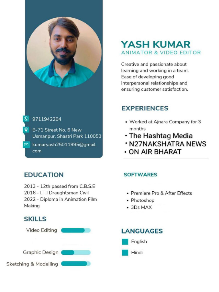 Resume Yash Kumar | PDF