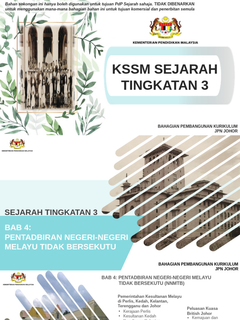 KSSM Sejarah Tingkatan 3 Bab 4 | PDF
