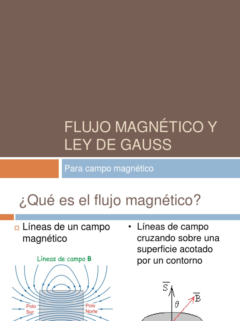 Flujo Magnético y Ley de Gauss | PDF